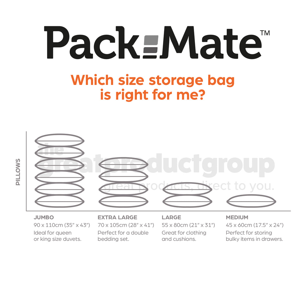 Packmate Space Saving Vacuum Storage Bags. Good Housekeeping Approved ...